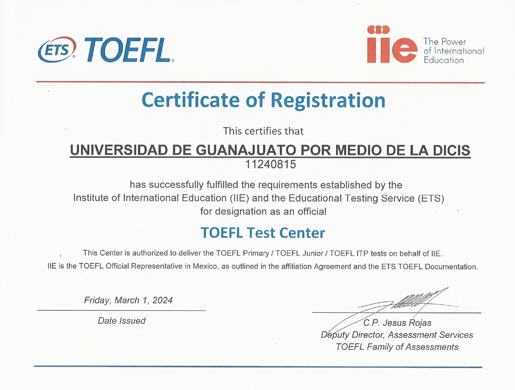 Exámenes y Certificaciones